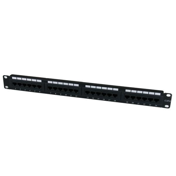 StarTech 24 Port 1U Rackmount Cat 6 110 Patch Panel (C6PANEL24 ...