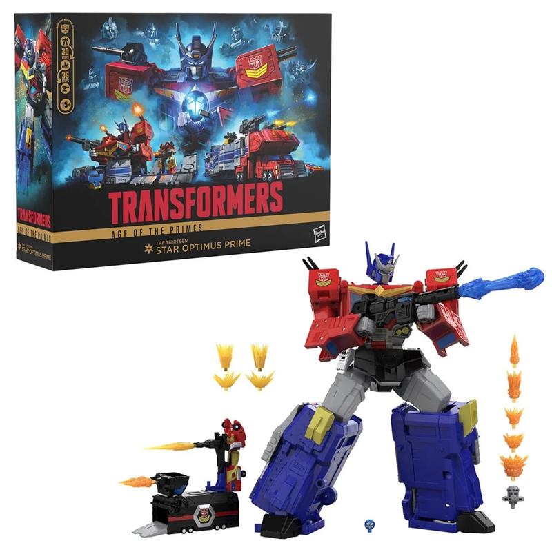 Transformers Generations Age of the Primes Titan Star Optimus Prime ...