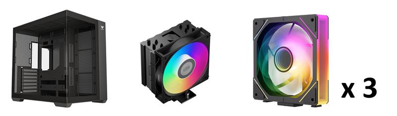 PCCOOLER CPS RT400 ARGB CPU Cooler, 4 Heat Pipes Tower Air Cooler ...