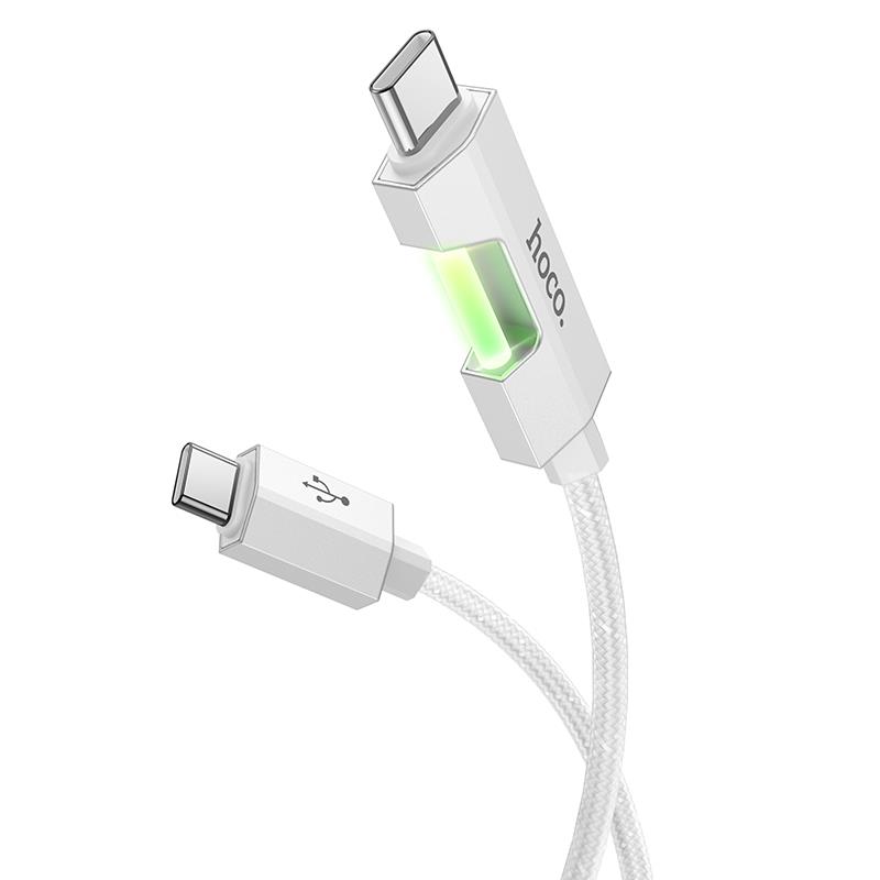 Hoco "U123 Regent" 60W colorful charging data cable USB Type-C to Type ...