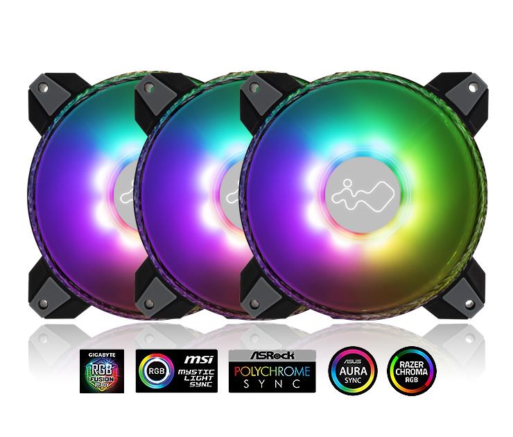 InWin Saturn Addressable RGB Triple Fan Kit 140mm - Canada Computers ...