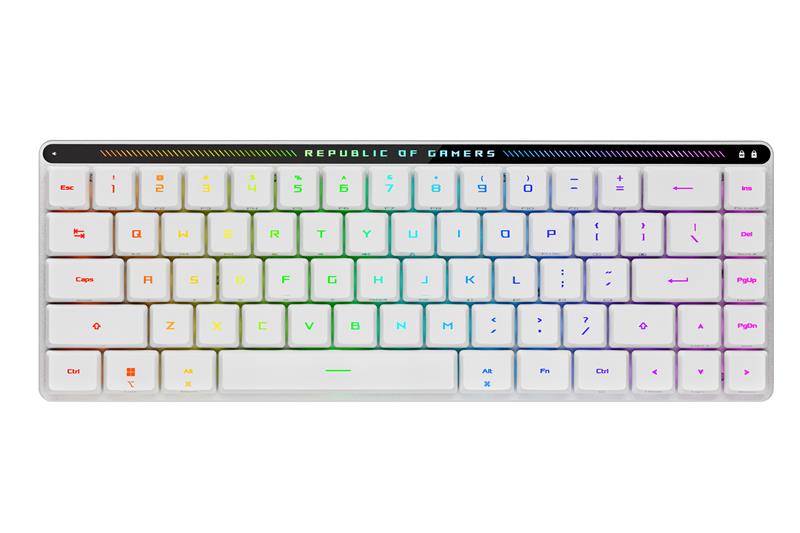 ASUS ROG Falchion RX Low Profile 65% compact wireless gaming keyboard ...