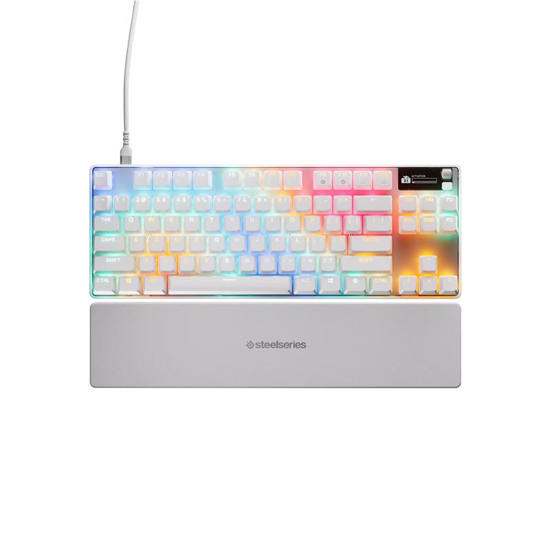 STEELSERIES Apex Pro TKL Gen 3 TKL (80%) Gaming Keyboard, White ...
