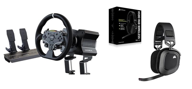 CORSAIR HS80 RGB Wireless Gaming Headset (Carbon) + MOZA R5 Racing Simulator Bundle - Canada ...